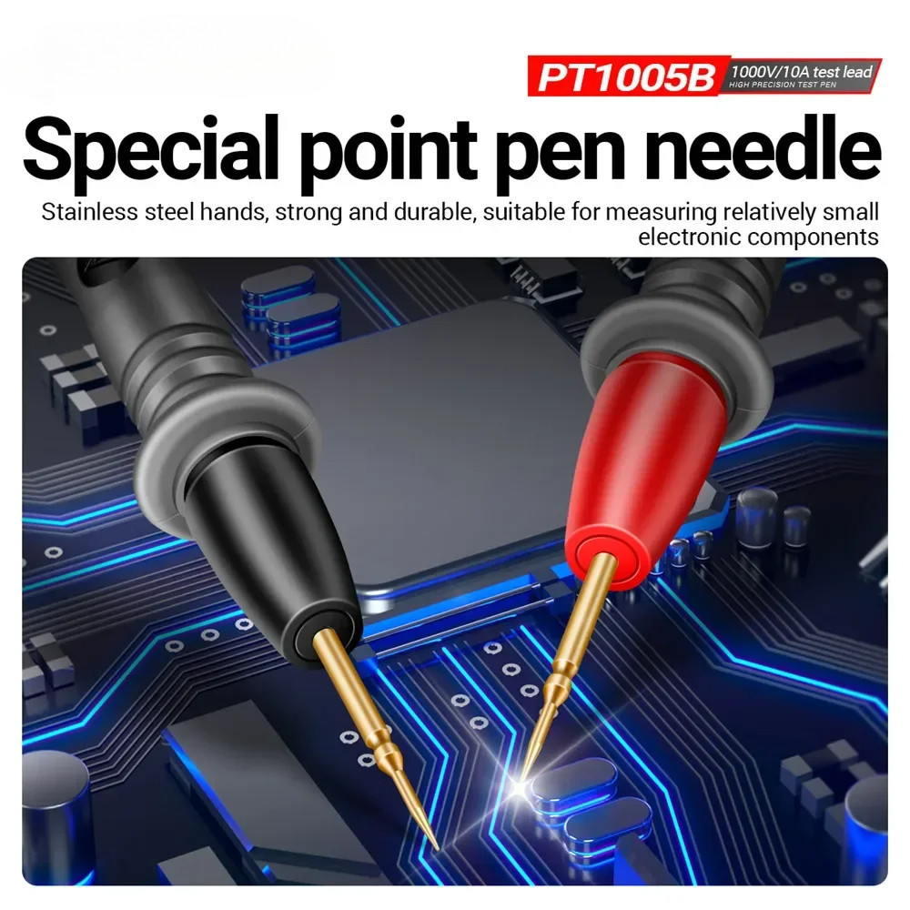 PT1005B 10A 1000V Digital Multimeter Probe Universal Test Lead Needle ...