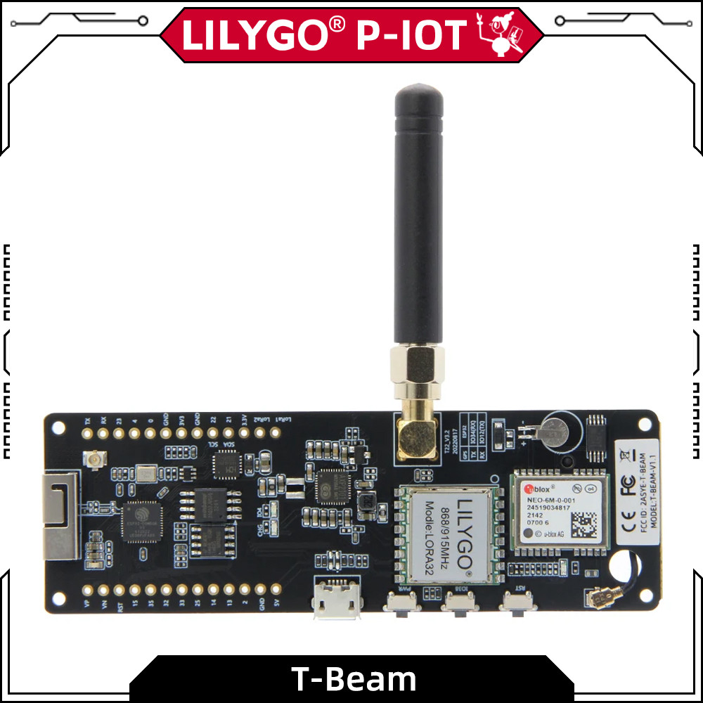 LILYGO® TTGO T-Beam ESP32 LoRa Development Board 433MHz 868MHz 915MHz ...