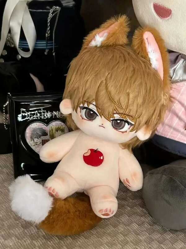 Yagami Light 20Cm Cotton Stuffed Doll With Cat Ears Cute Plush Puppet ...