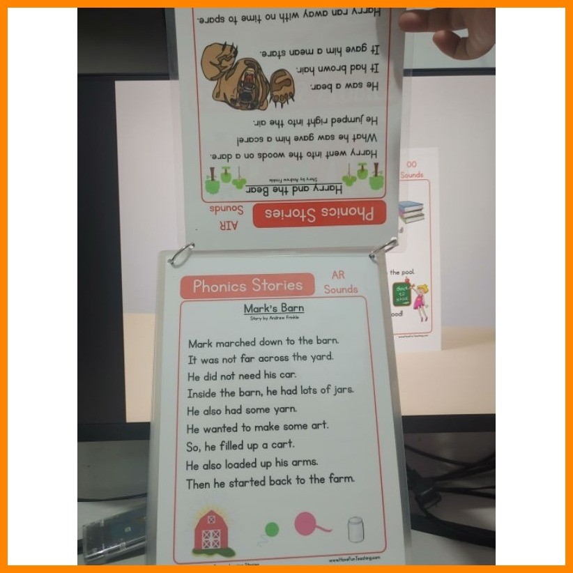 ↓ A4 size Laminated- 57 Phonics Short Stories Reading Comprehension ...