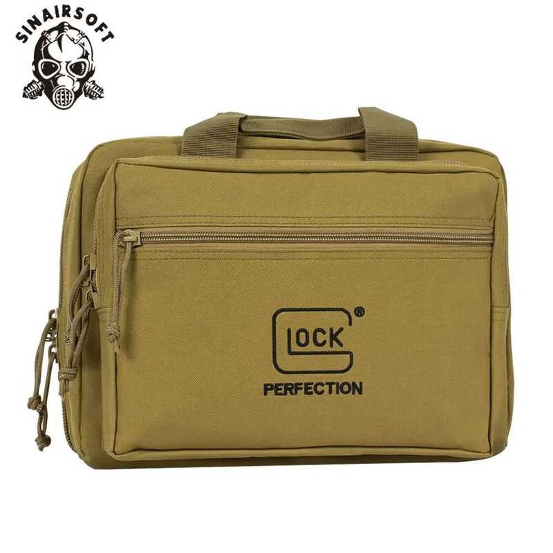 Tactical Pistol Portable Storage Dual Gun Bag Tool Case Range Handgun ...