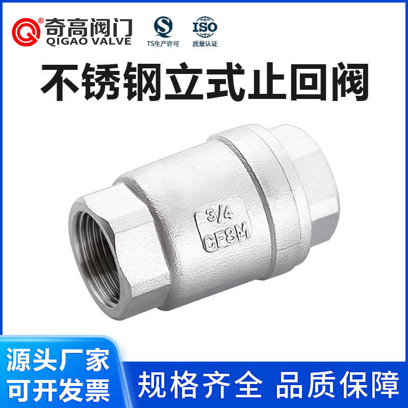 Stainless steel rtical H12W lifting threaded pipeline one-way check ...