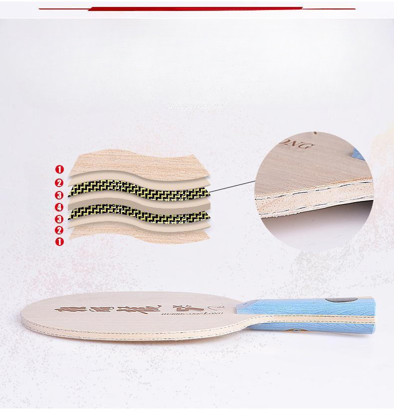 Authentic DHS Ma Long Golden Slam W968 Carbon Base Plate Table Tennis Backboard Hurricane Long 5 ...