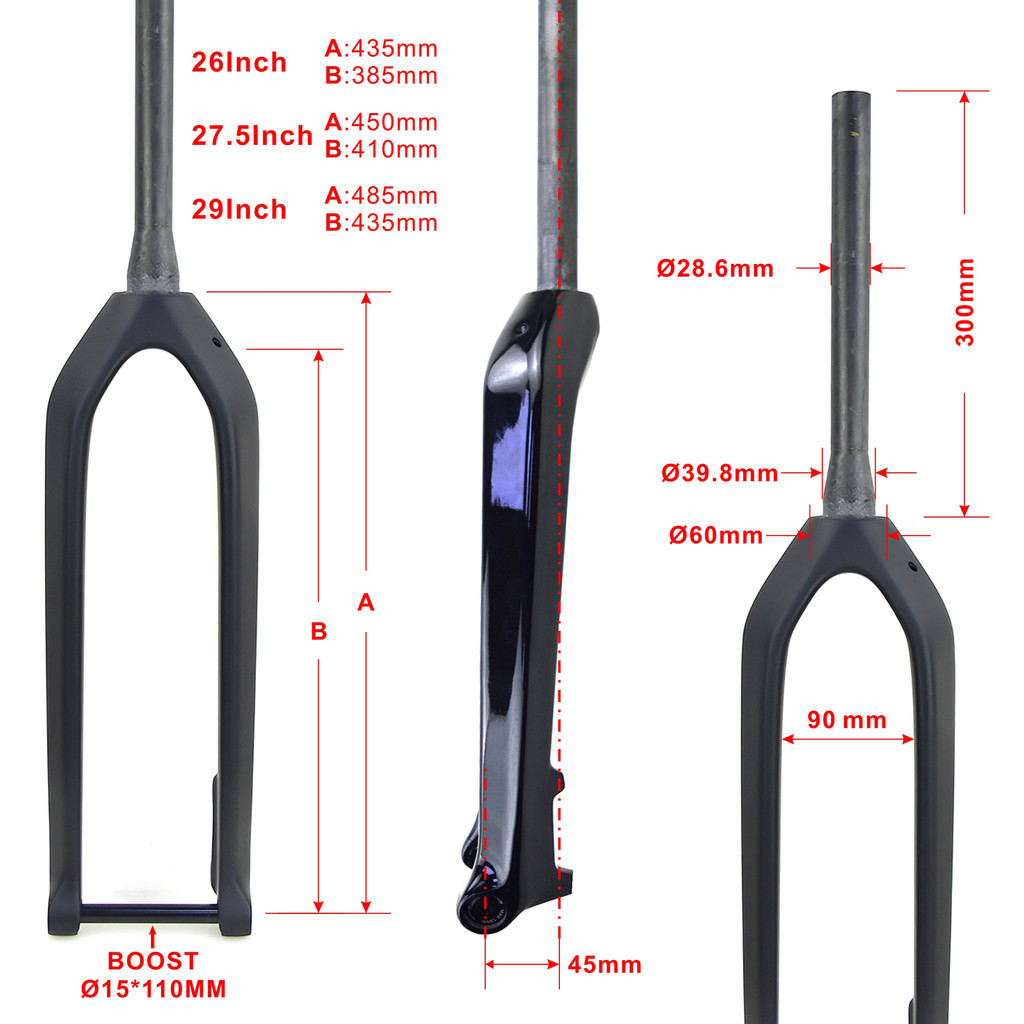 BOOST 15x110mm Boost Enhanced Bicycle UD Full Carbon Fibre Disc Brake ...