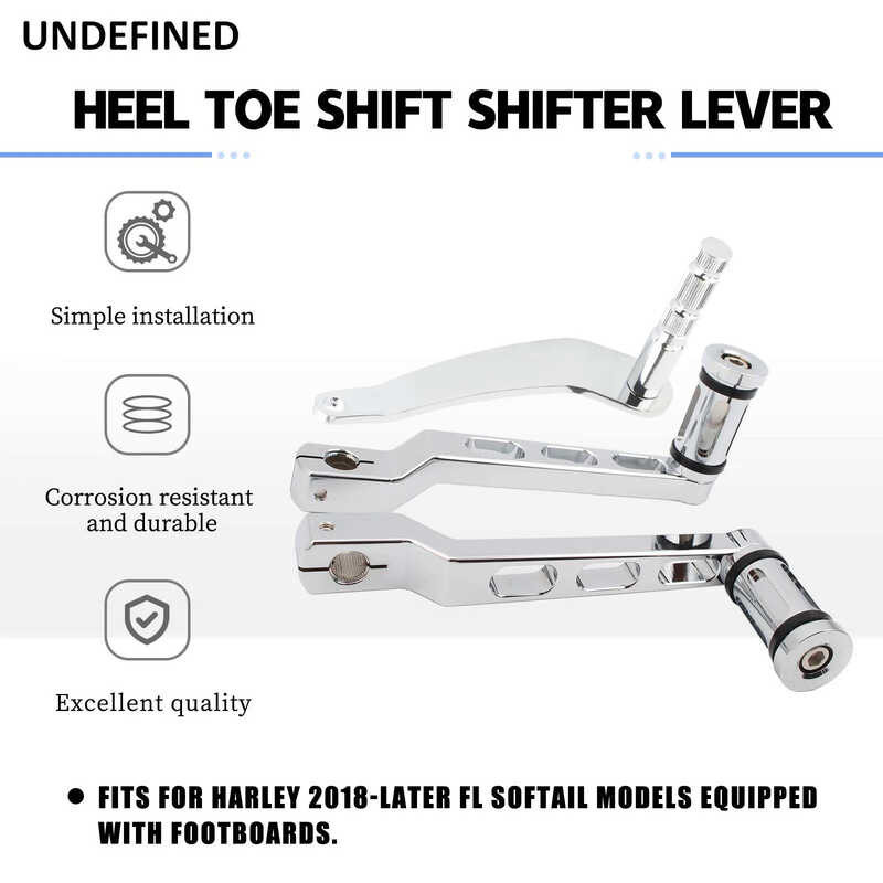 Gear Heel Toe Shifter Shift Rod Lever Arm For Harley Softail Slim FLSL Deluxe Fat Boy FLSTF ...
