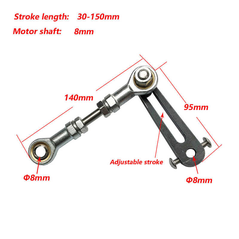 Telescopic Arm Adjustable Stroke - DIY Rocker Lever Reciprocating Motor ...