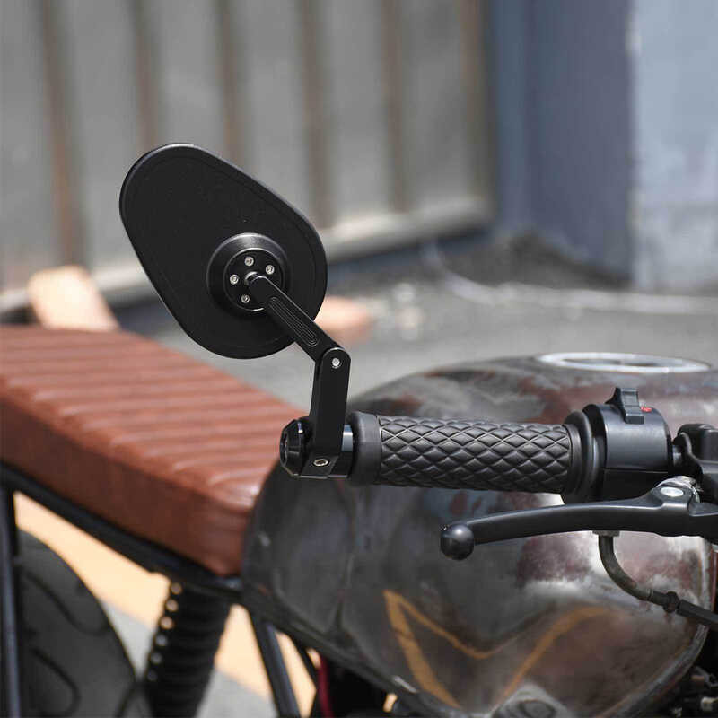 Universal Rearview ♧ Cafe Racer Motorcycle Bar End Side Mirrors For ...