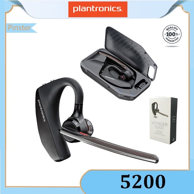 Plantronics VOYAGER 5200 Bluetooth Headset Ear-hook Car Noise Canceling ...