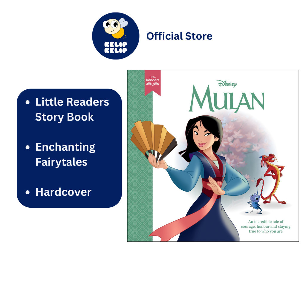 Disney Princess Mulan Little Readers Hardcover Storybook With Colourful ...