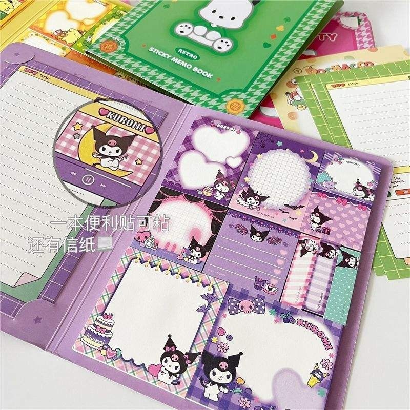 Kuromi Note Pad Stickers, Sticky Notes, Student Labels, Sticky Strips ...
