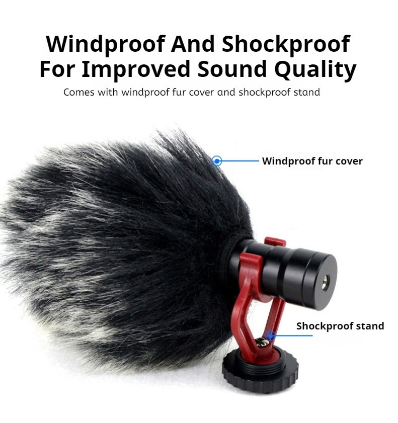 DSLR Camera microphone professional Shotgun Condenser Microphone For ...