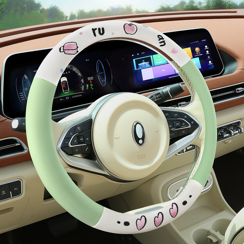 Simple Classic PU Waterproof Car Steering Wheel Cover Specific Car ...