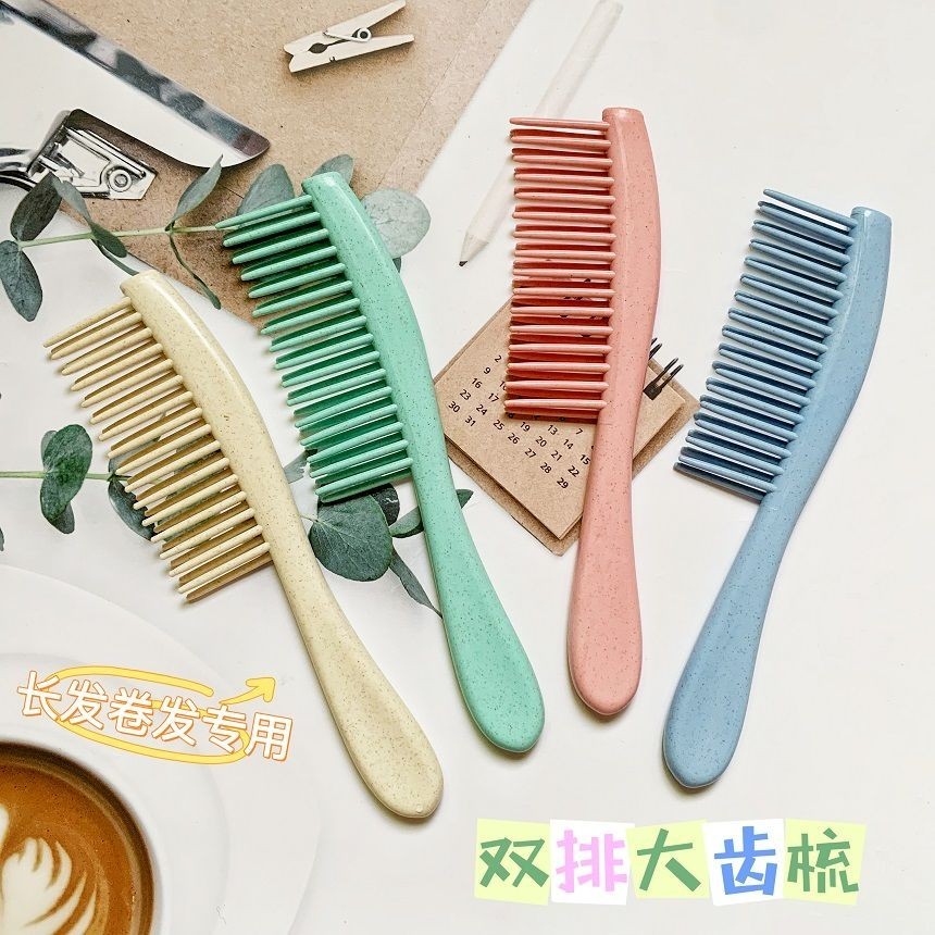 Comb Double row women special long hair anti-static close teeth ...