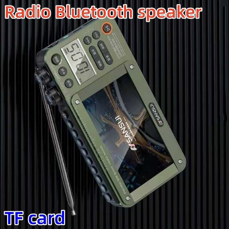 SANSUI F50 4.3-Inch HD Fm/Am/Sw Radio Plug-In Card Music Video Player ...