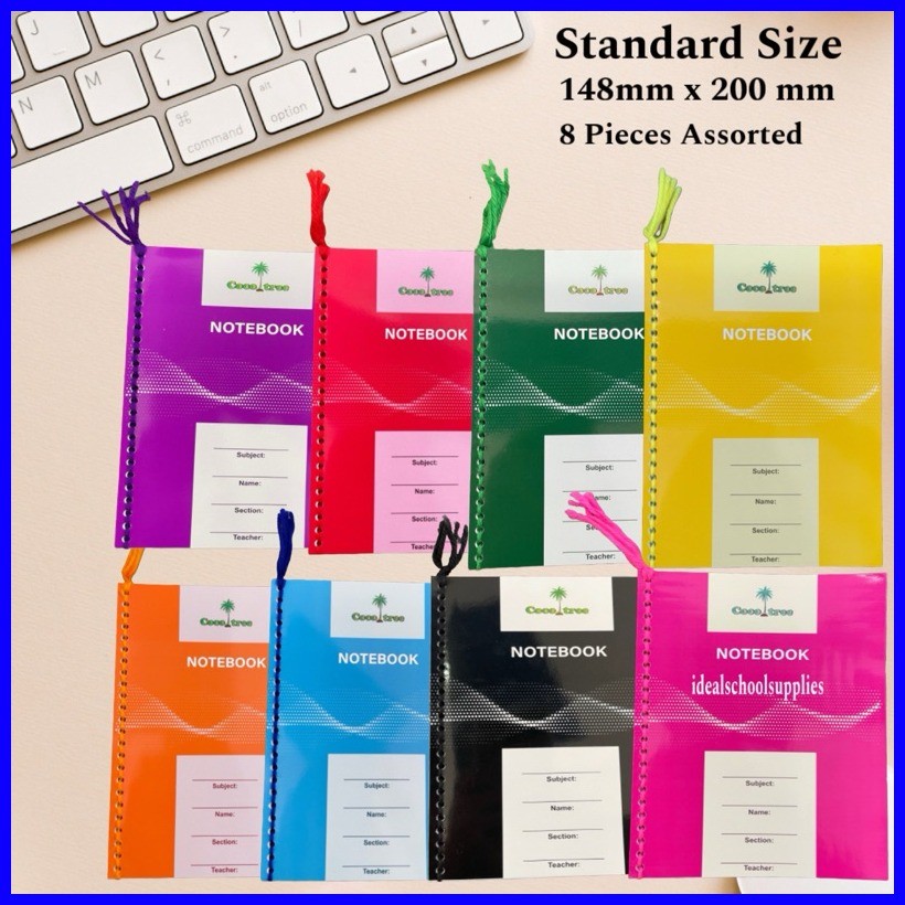 ⭐ ๑ ♟ Yarn Notebook Grade-5,6,7,8,9,10 Senior High 8 pcs Assorted ...