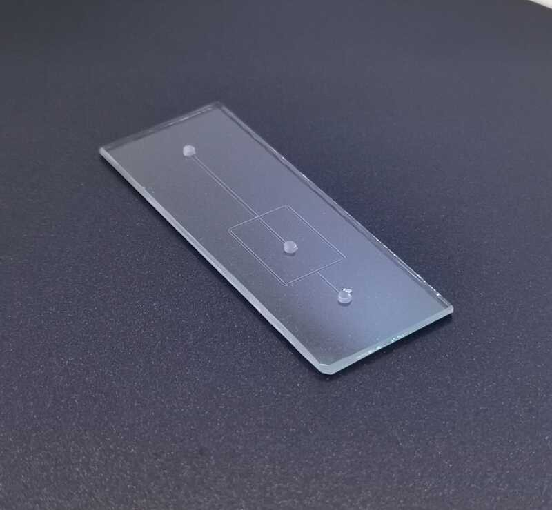 Microfluidic glass chip flow focusing droplet microsphere Droplet ...
