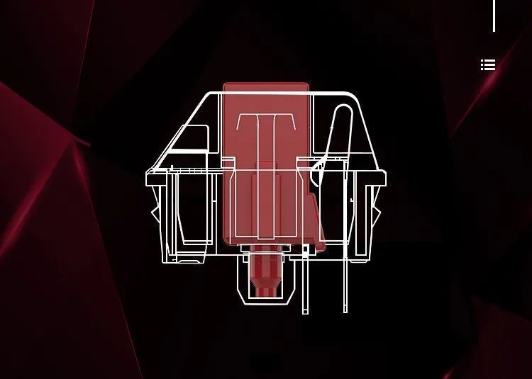 TTC Flame Red Switch V2 Mechanical Keyboard Linear Switch Extended Dust ...