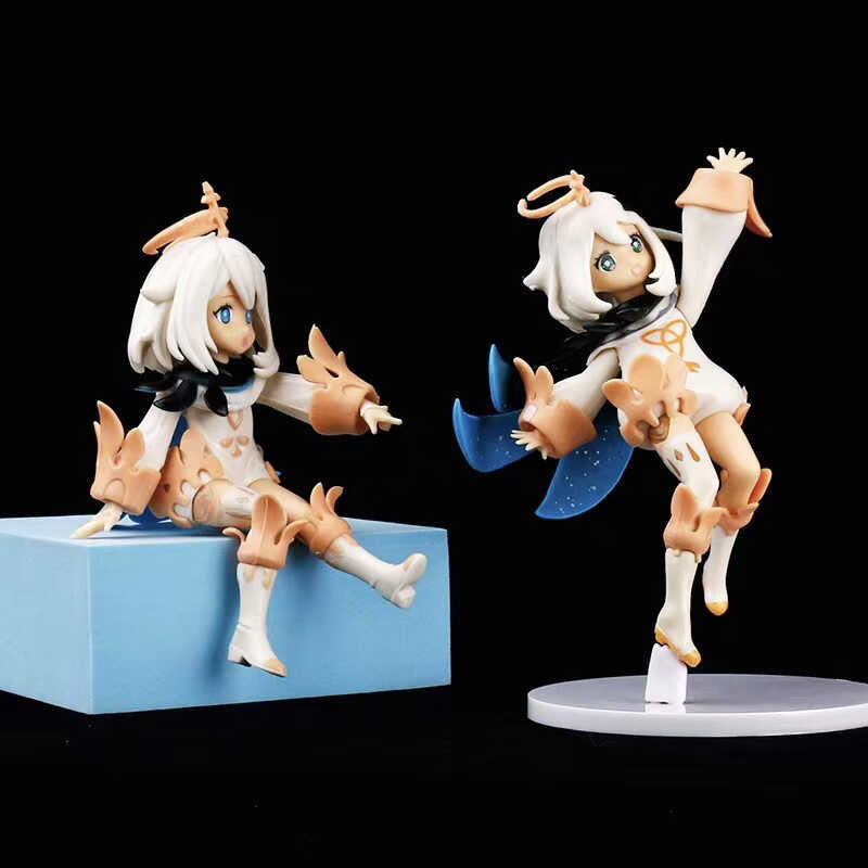 14Cm Genshin Impact Hu Tao Paimon Anime PVC Action Figure Model ...