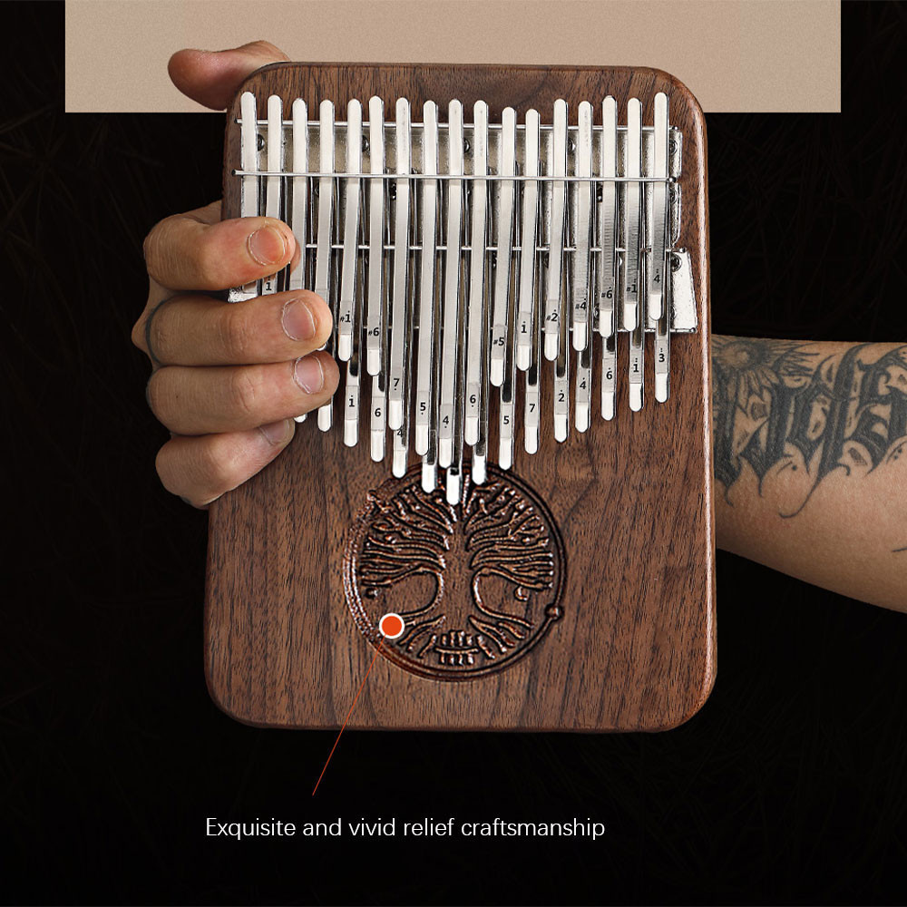 21/24/34/38 Key Profession Kalimba Black Walnut, TREE OF LIFE SERIE ...