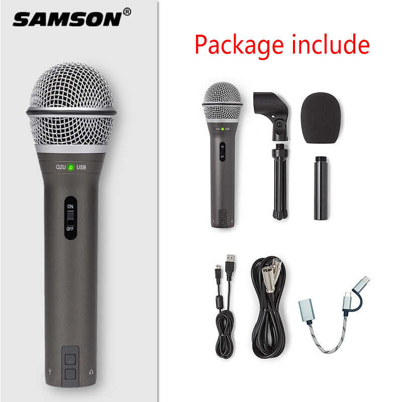 Original Samson Sanchi Q2u Usb/Xlr Professional Dynamic Built-In Sound ...