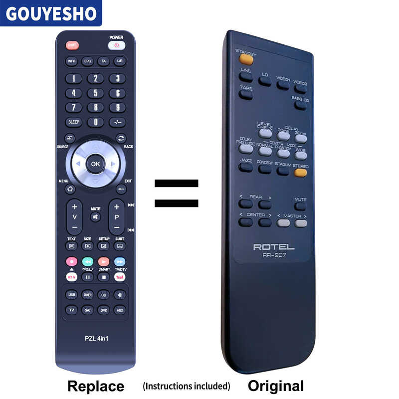 Remote Control Bagong Rr-907 Para Sa ROTEL Rsp-960Ax | Shopee Philippines