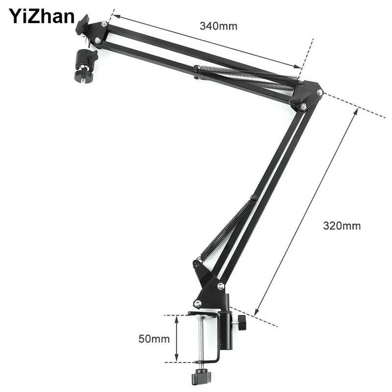 Arm Adjustable Articulating Clamp Microscope Bracket 50Mm Ring Holder C ...