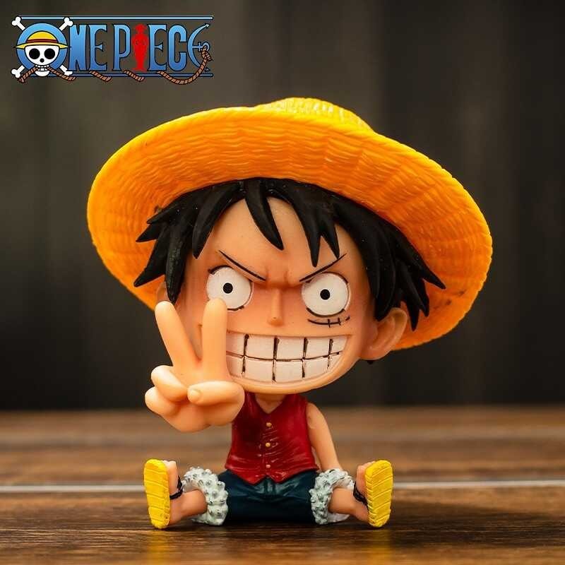 e 9Cm Q Luffy Zoro Nami Anime One Piece Peripheral Sanji Robin Boa Han ...