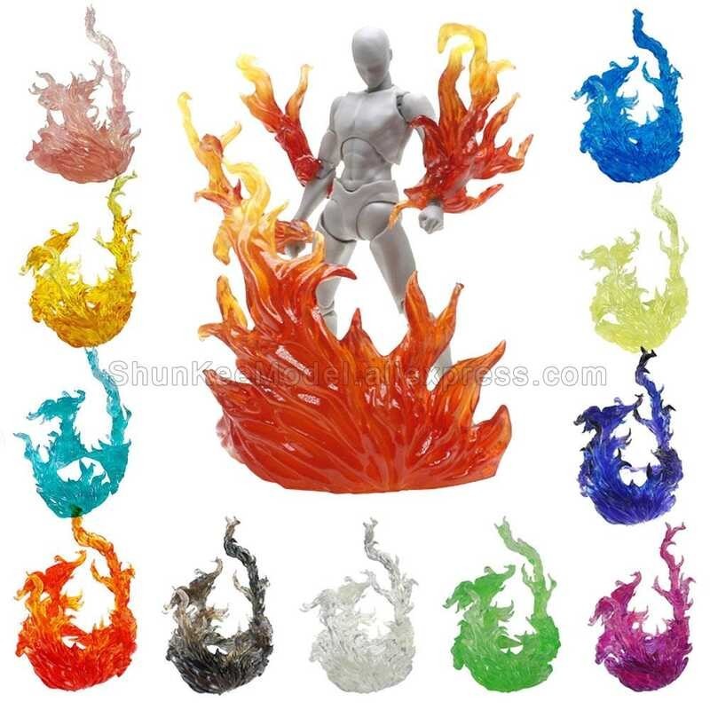 Action Figure DIY Burning Flame Effect Scene Model PVC RG HG SD Anime ...