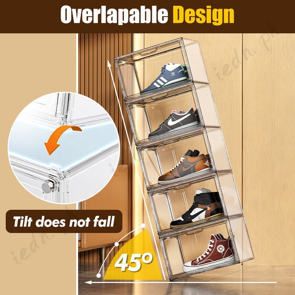 Shoe Box Transparent Acrylic Shoe Storage Box Sneakers Anti-Oxidation ...