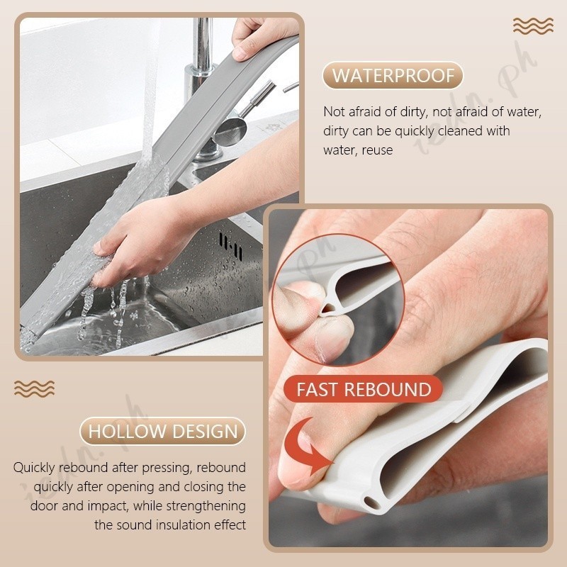 Seal Strip Door Bottom Gap Silicone Rubber Under Door Draft Strip ...