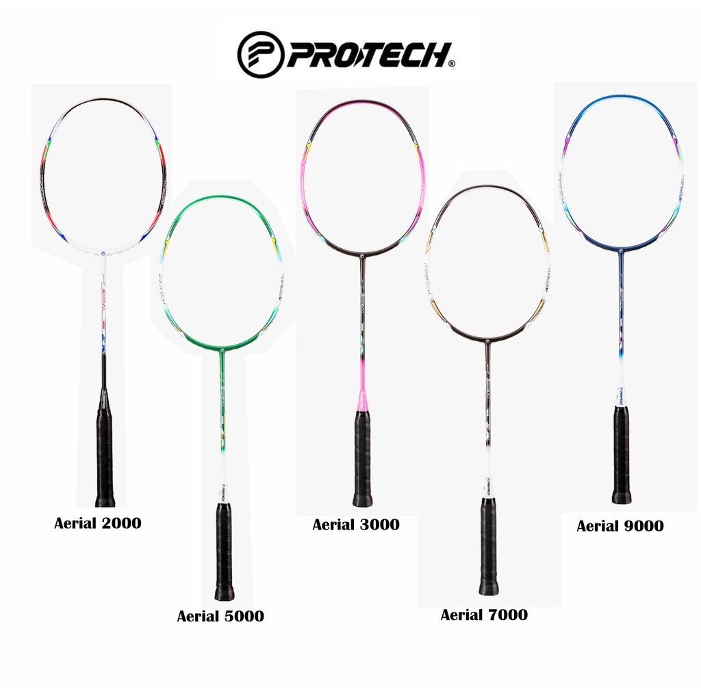 PROTECH Badminton Racket - Aerial 2000/3000/5000/7000/9000 (4UG1)(MAX ...
