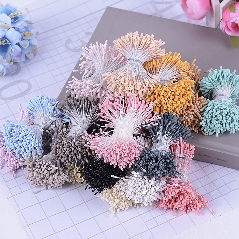 400PCS Stamen Artificial Flower 6cm Fake Floral Pistil Stamen DIY ...