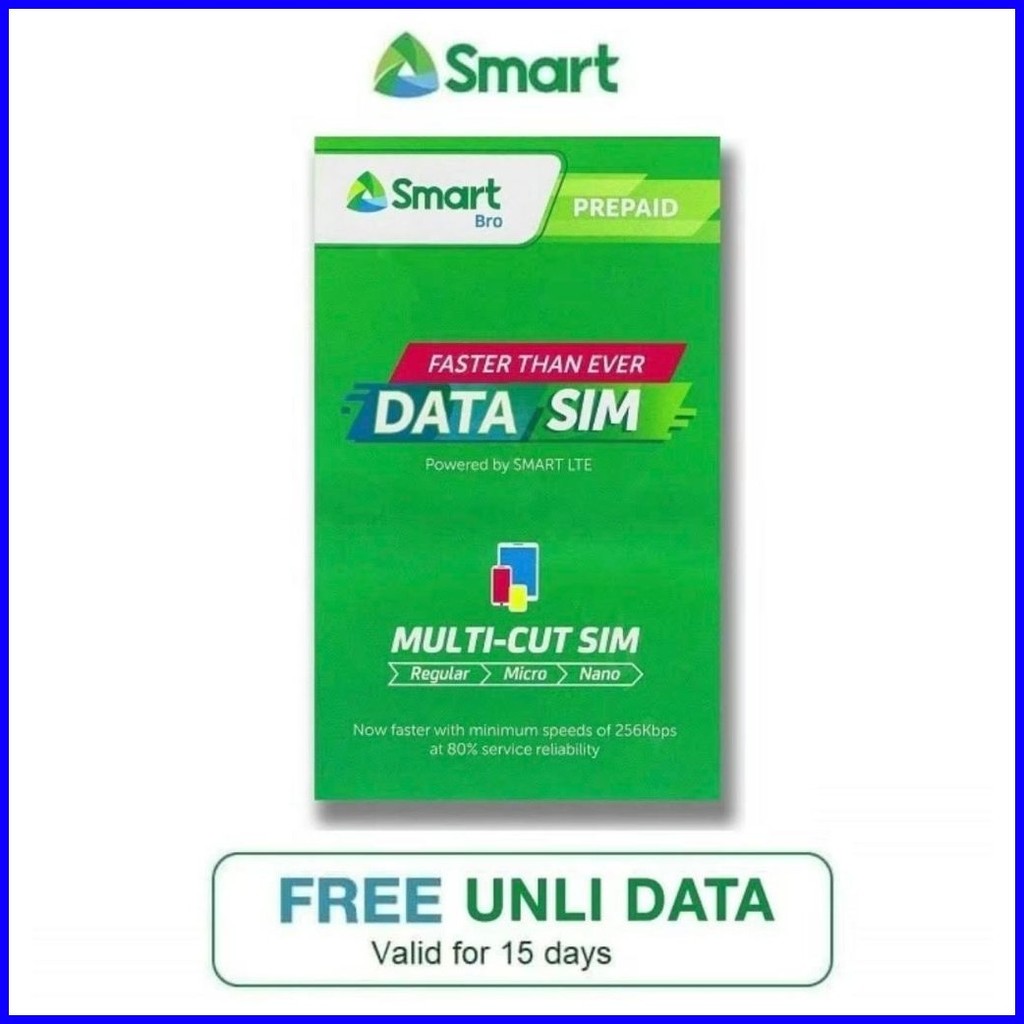 ♂ Smart 15 days unli data sim for phone or pocket wifi 5G brand new ...