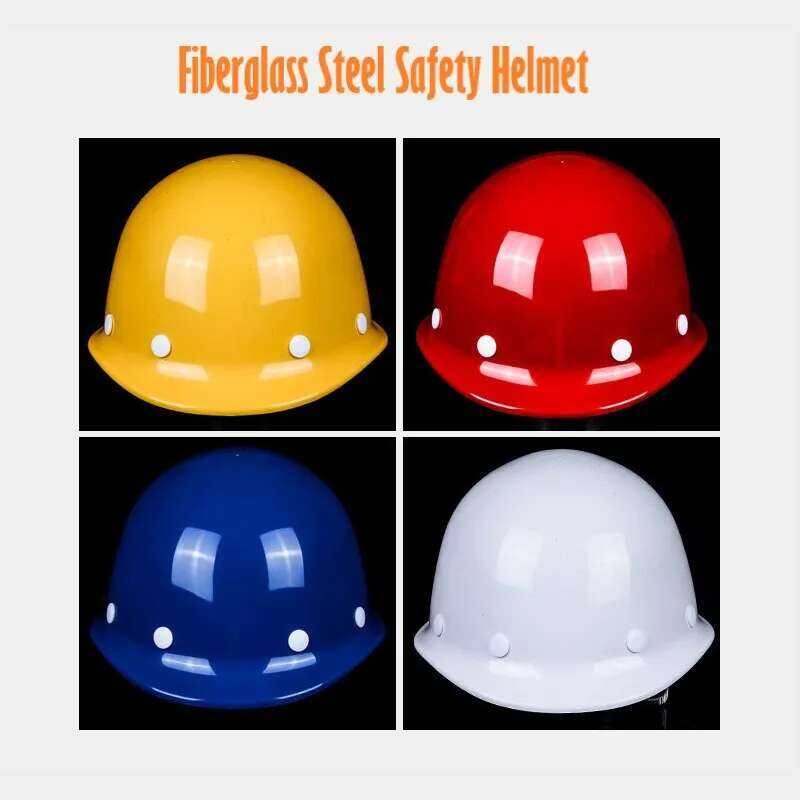 Hat Safety Fiberglass Construction Helmet Engineering Cap High-Strength ...