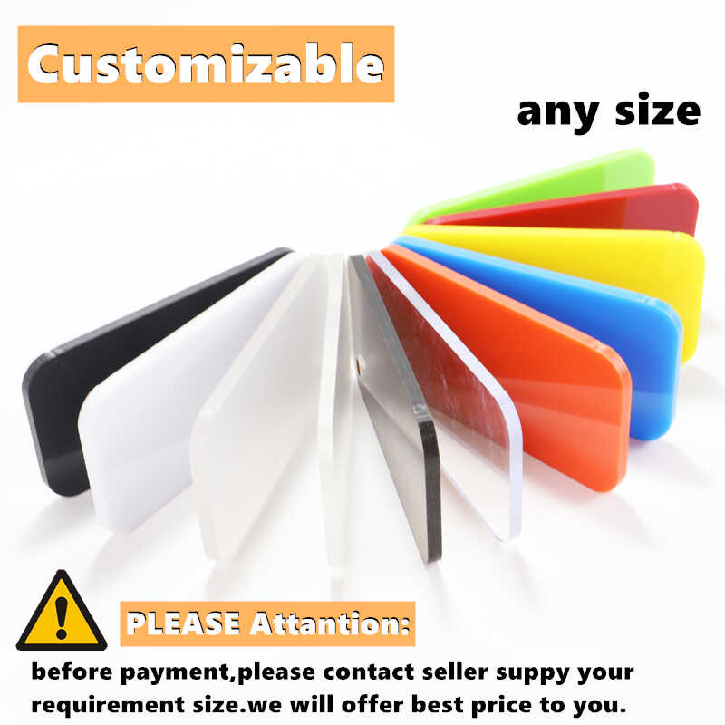 AnySize Customizable Acrylic Paron Panel Desk Separator Baffle Board ...