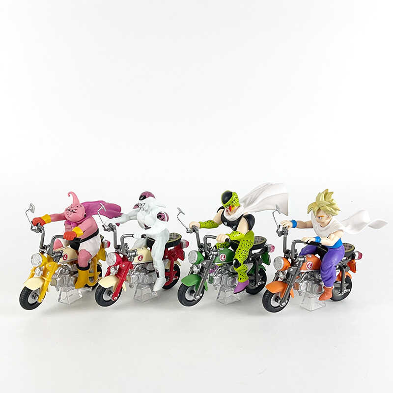Trendy Dragon Ball, Sun Wukong, Buou Riding Motorcycle Toy Model, Anime ...