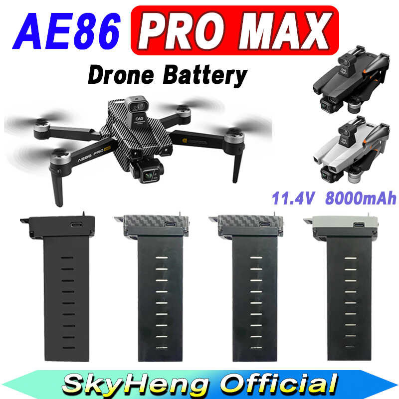 Original Ae86 PRO MAX 8K Drone Battery 11.4V 8000Mah For Ae86+ PRO MAX ...