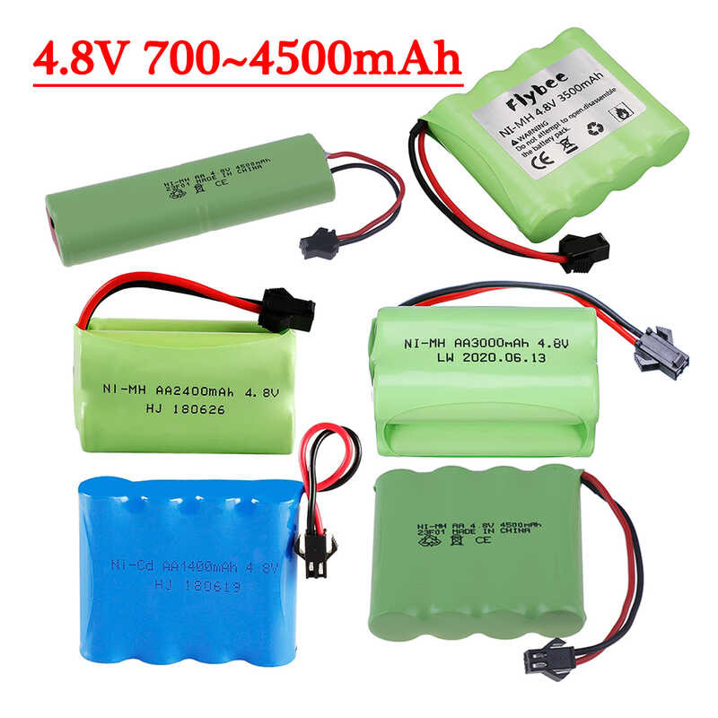 4.8V Nicd Nimh Battery 700Mah 1400Mah 3000Mah 3500Mah 4500Mah 4*Aa 4.8V ...