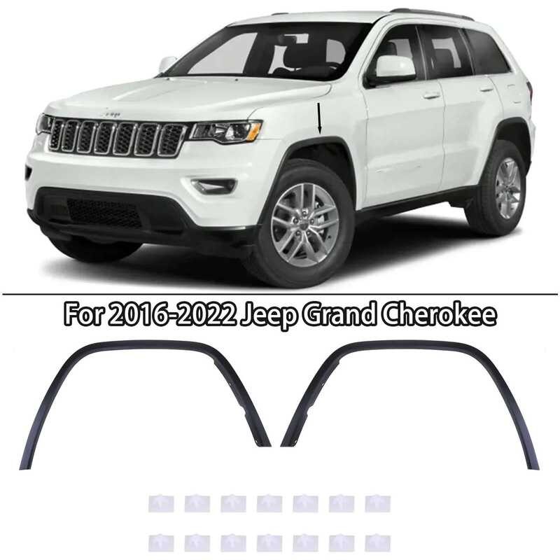 For 2016-2022 Jeep Grand Cherokee Front Wheel Fender Flares Eyebrow ...