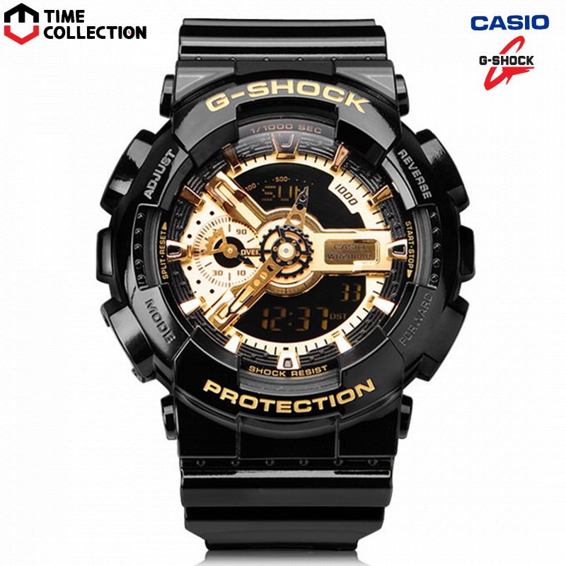Casio G-shock GA-110GB-1ADR Digital Analog Rubber Strap Watch For Men ...