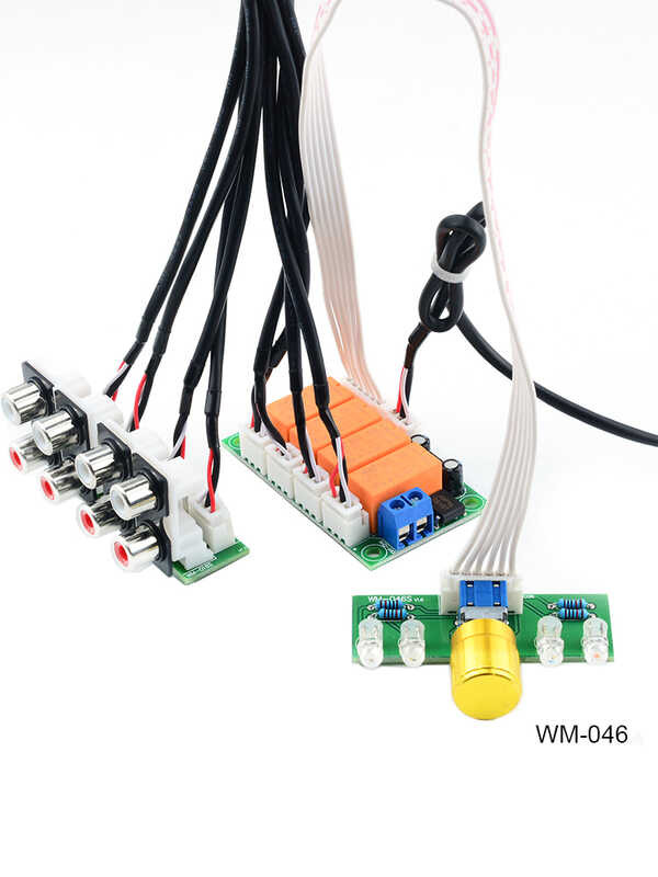 Audio input four-way source selection board, audio signal switching ...