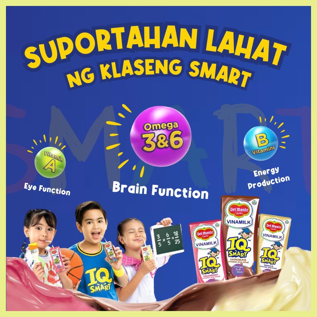 DEL MONTE VINAMILK IQ SMART® Chocolate Flavored Milk Drink BAON PACK ...