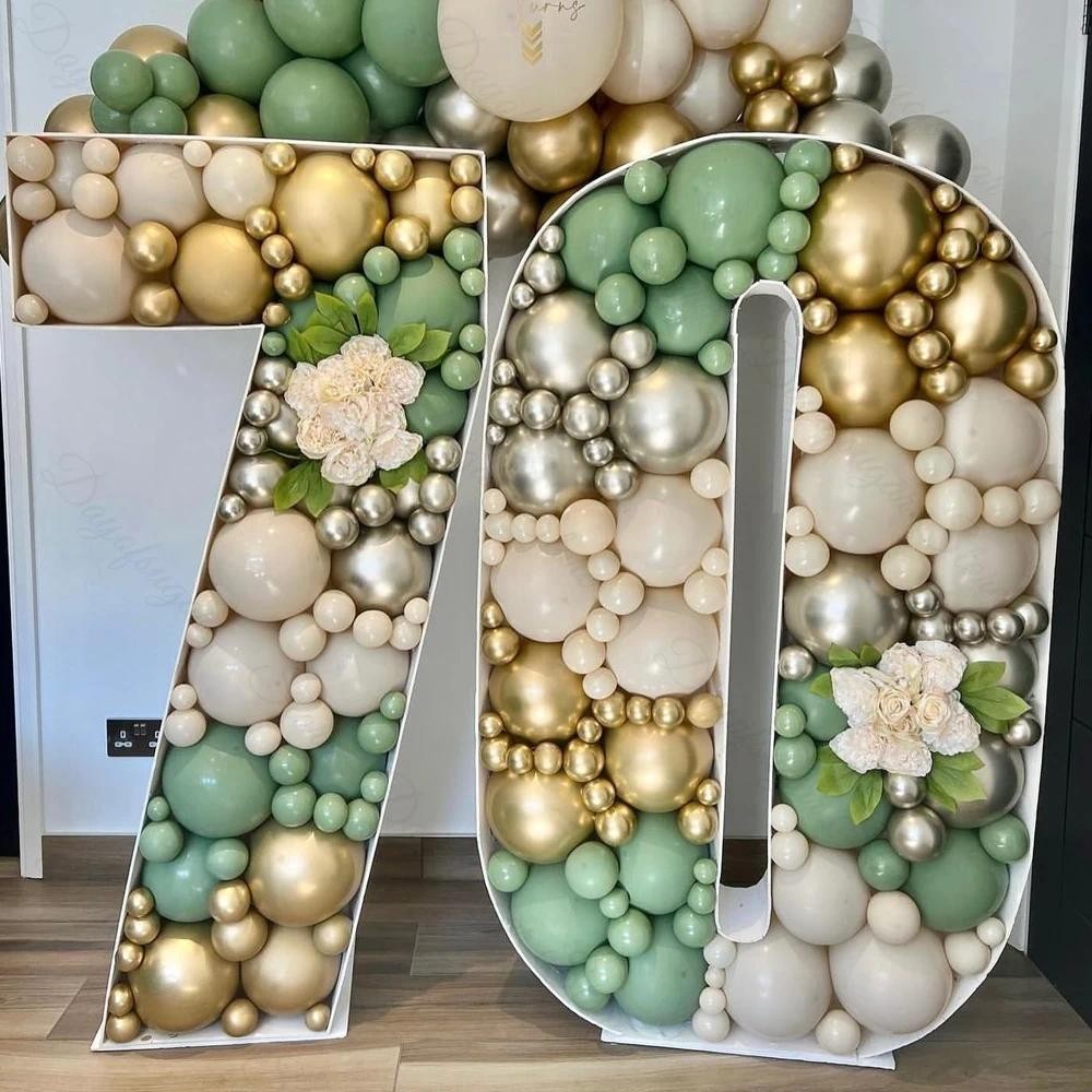 Large Number Balloon Frame 0 1 2 3 4 5 6 7 8 9 Number Digit Balloons ...