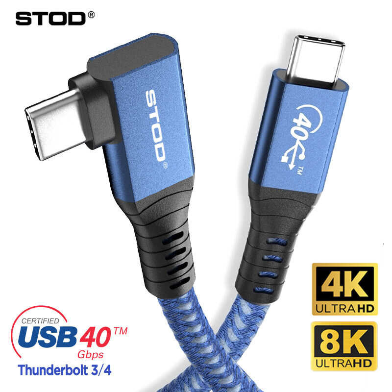 USB STOD 4 Cable Usb4 40Gbps Right Angle Left Elbow L Shape ...