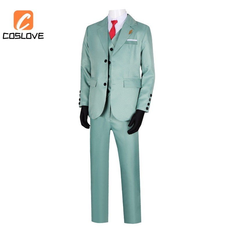 Anime Spy X Family Loid Forger Cosplay Clothing Full Set Costume Green ...