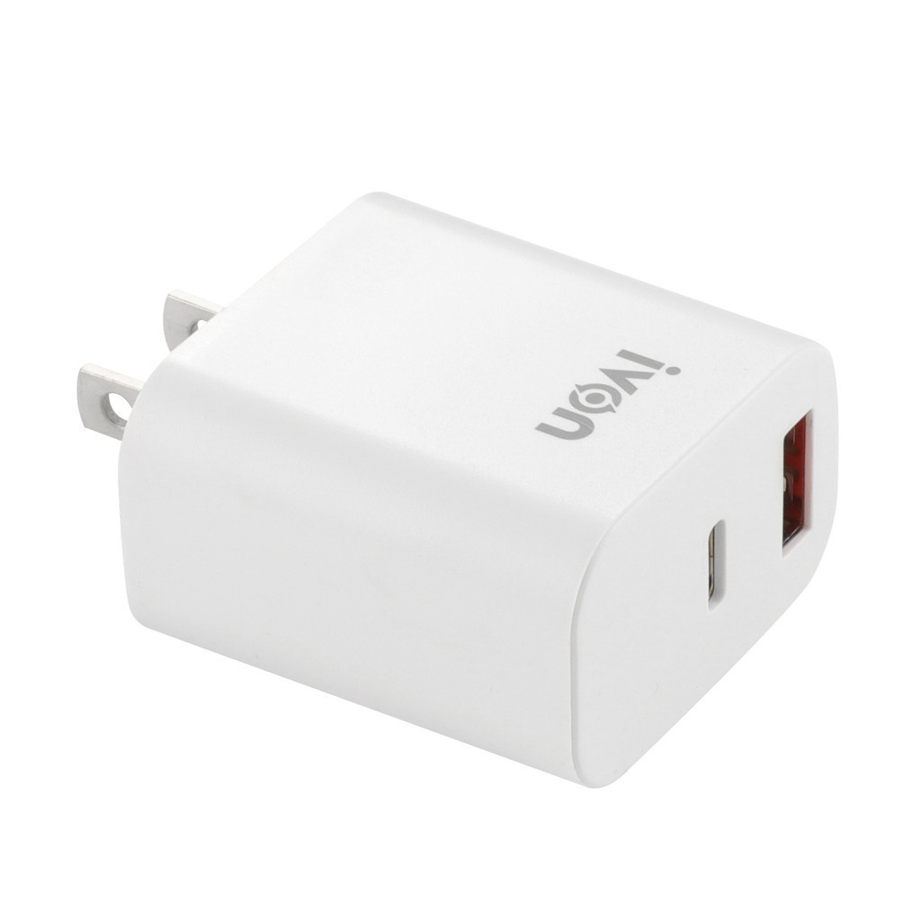 IVON AD55 A+C Dual Port Mobile Charger PD20W Quick Charging Head USB-A ...