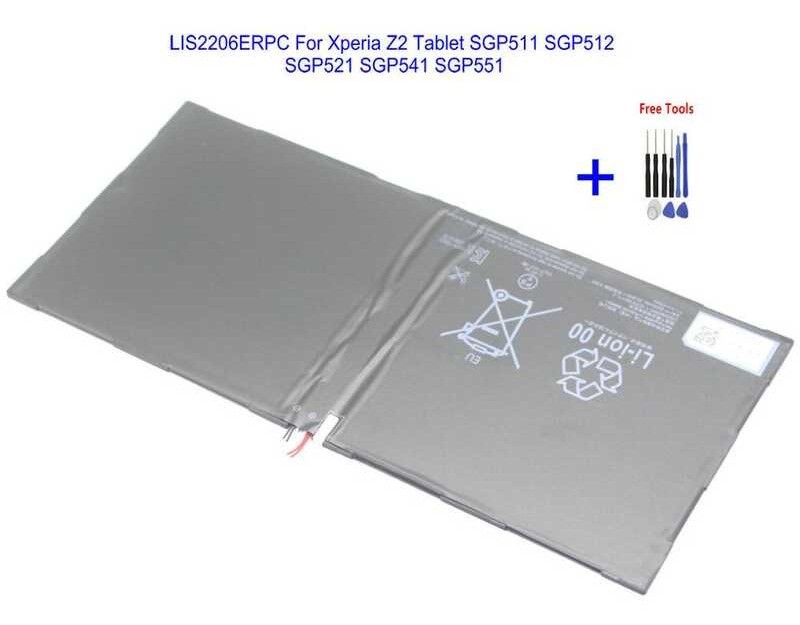 6000Mah Lis2206erpc 1X Battery For Sony Xperia Tablet Z2 Sgp541cn ...