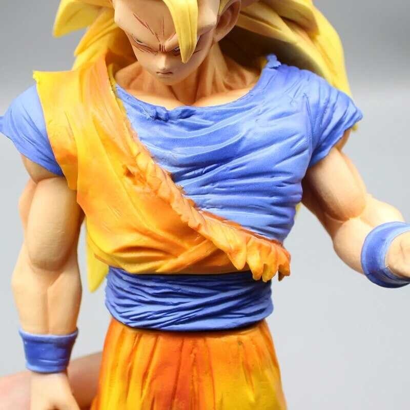 32Cm Dragon Ball Z Goku Figures Ssj3 DBZ Super Saiyan 3 Anime Model PVC ...