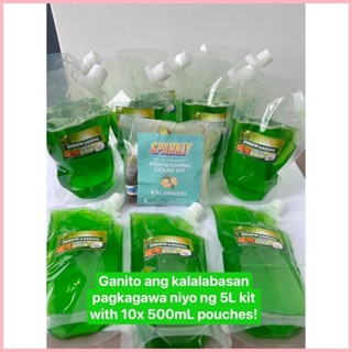 Dishwashing Liquid Kit 17-18 LITERS Yield (Sparkly DIY Antibacterial ...