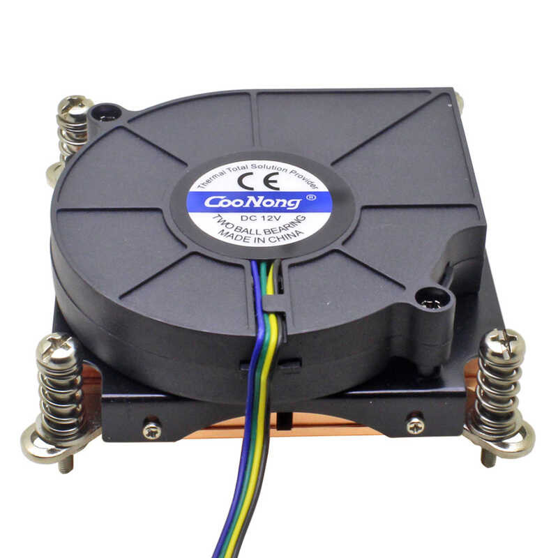 1U Server CPU Cooler Fan Copper Skiving Heatsink For Intel LGA 1155 ...